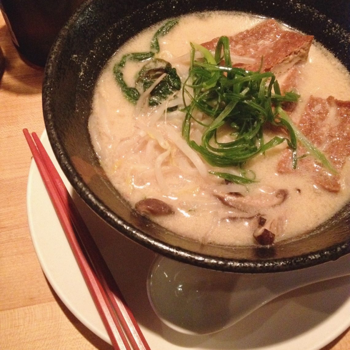 Ganso Ramen, Vegetarian Yasai Ramen, Downtown Brooklyn - by Waz Wu